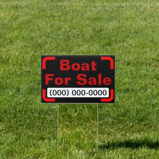 Boat For Sale Small Yard Sign | Zazzle