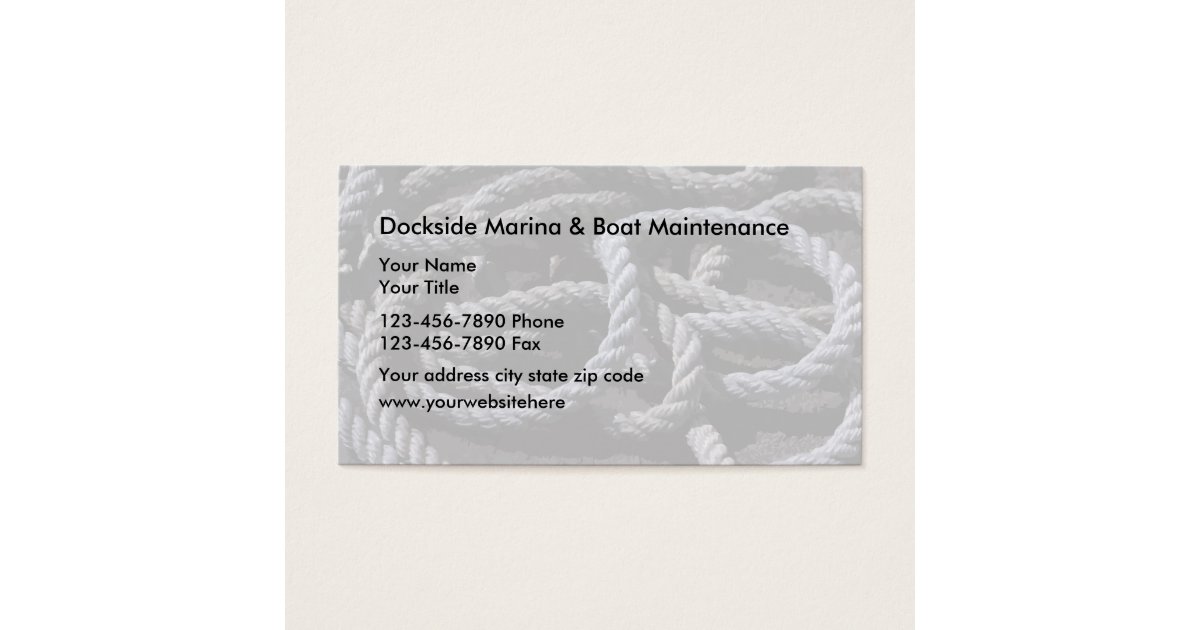 Boat Marina Business Cards | Zazzle.com