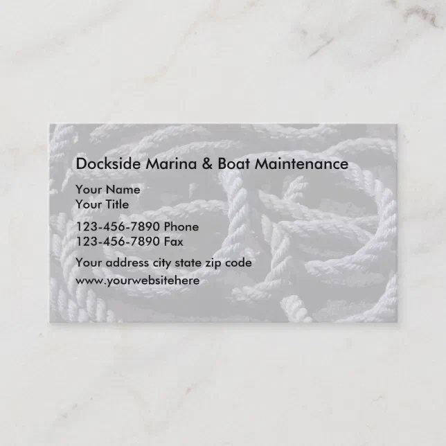 Boat Marina Business Cards | Zazzle