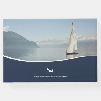 Boat Nautical In Loving Memory Funeral Guest Book | Zazzle