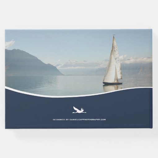 Boat Nautical In Loving Memory Funeral Guest Book | Zazzle