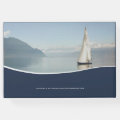 Boat Nautical In Loving Memory Funeral Guest Book | Zazzle