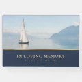Boat Nautical In Loving Memory Guest Book | Zazzle