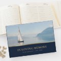 Boat Nautical In Loving Memory Guest Book | Zazzle