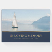Boat Nautical In Loving Memory Guest Book | Zazzle