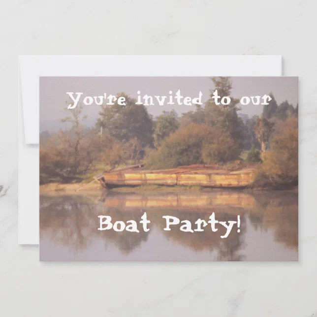 Boat Party Invitations | Zazzle