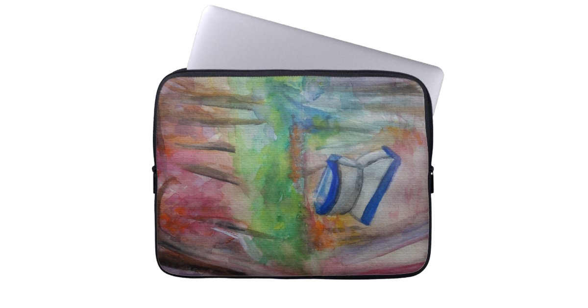 Boat Romantic Watercolor Laptop Sleeve 13" | Zazzle