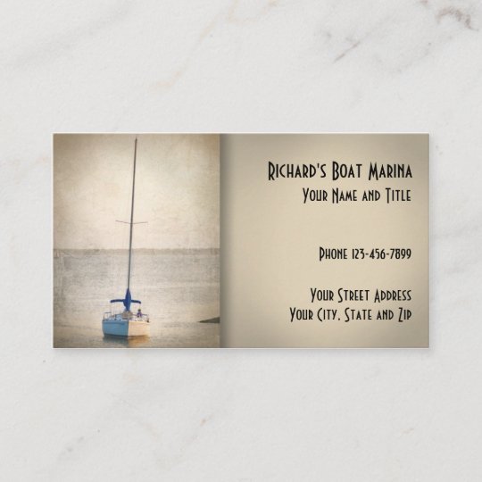 Boat Sales Marina Business Card | Zazzle.com