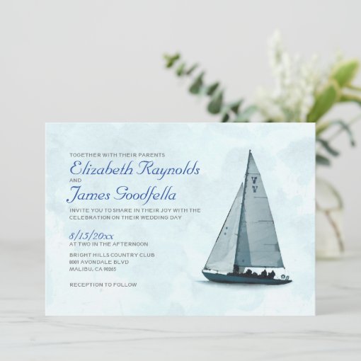 Boat Wedding Invitations | Zazzle