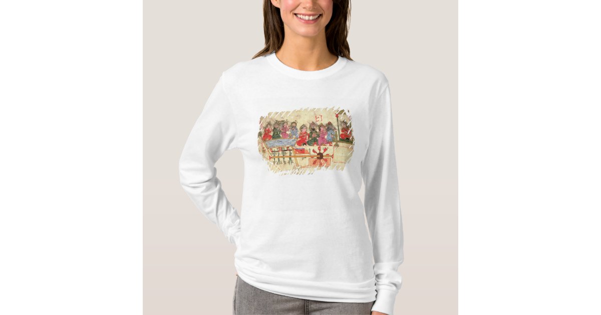 Boat with Automata, illustration T-Shirt | Zazzle