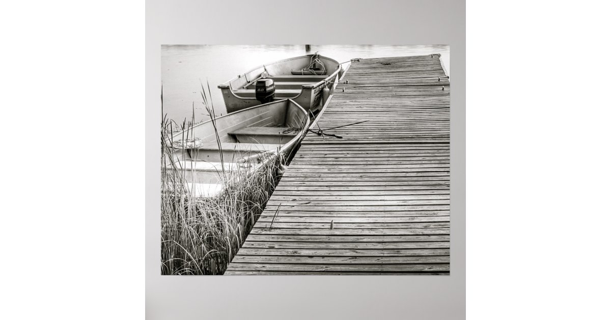Boats by the Dock Poster | Zazzle