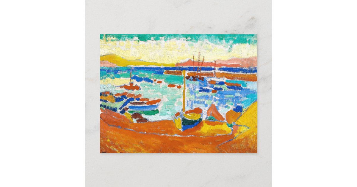 Boats in Collioure | Andre Derain | Postcard | Zazzle