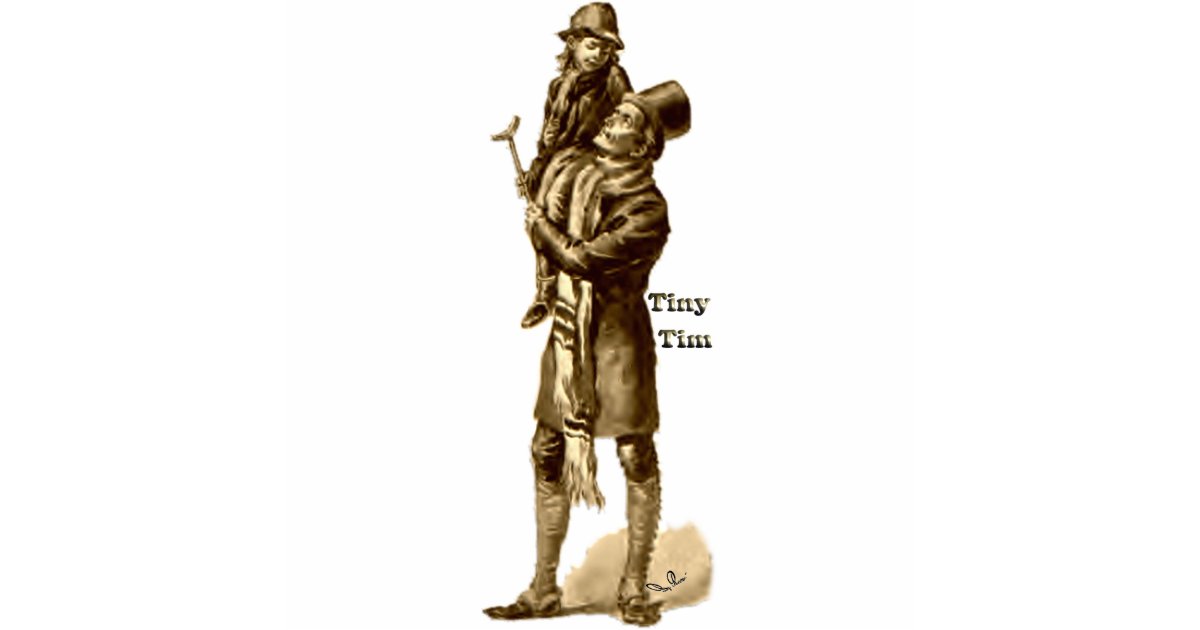 Bob Cratchit And Tiny Tim Christmas Carol Statuette Zazzle