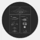 Bob Lazar Sport Model Uap Blueprint Classic Round Sticker | Zazzle