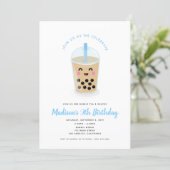 Boba Bubble Tea Party Invitation | Zazzle