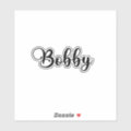 Bobby Name - Handwritten Calligraphy Sticker | Zazzle