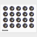 Bobwhite Quail Head Circle Classic Round Sticker | Zazzle