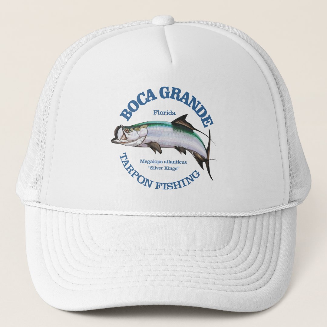 Boca Grande Tarpon Fishing Trucker Hat | Zazzle