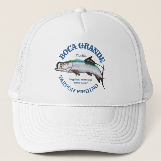 Boca Grande Tarpon Fishing Trucker Hat | Zazzle.com