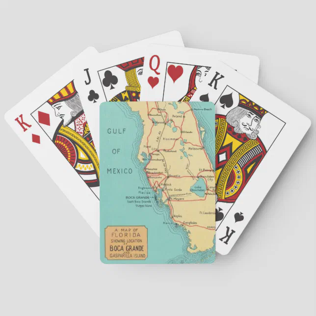Boca Grande - Useppa Island Florida Playing Cards | Zazzle