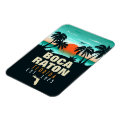 Boca Raton Florida Retro Sunset Beach Souvenirs Magnet | Zazzle