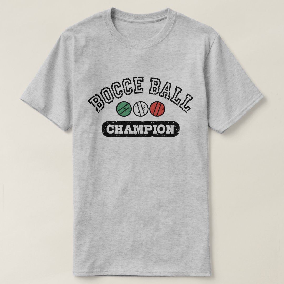 Bocce Ball Champion T-Shirt | Zazzle
