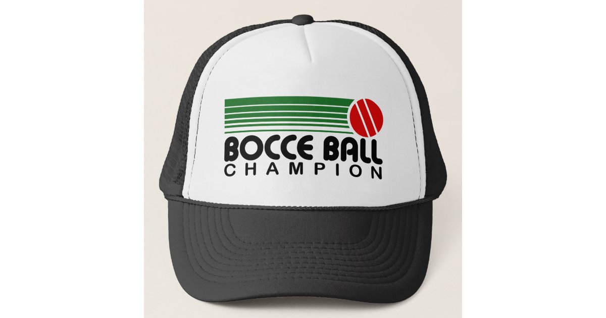 Bocce Ball Champion Trucker Hat | Zazzle