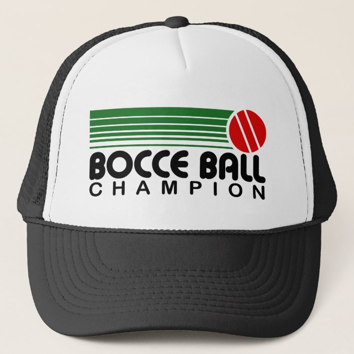 Bocce Ball Champion Trucker Hat | Zazzle.com