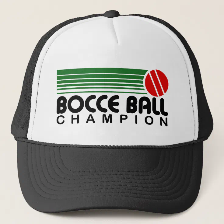 Bocce Ball Champion Trucker Hat | Zazzle
