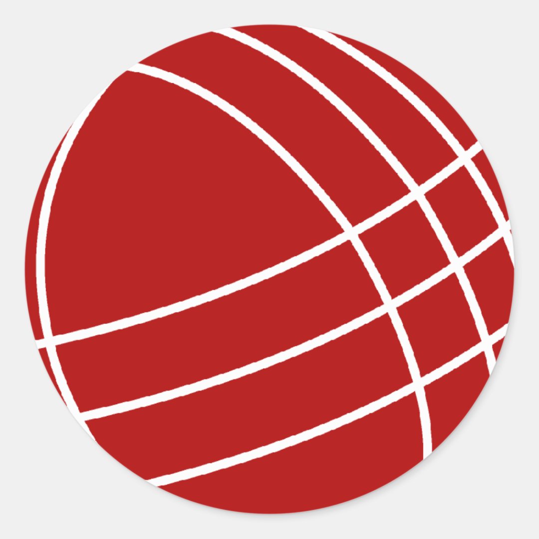 Bocce ball classic round sticker | Zazzle