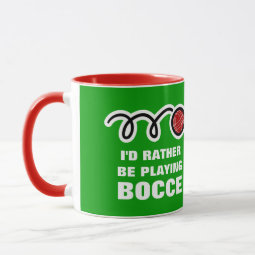 Bocce ball mug with funny quote | Zazzle