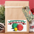 Bocce in Banner Rectangular Sticker | Zazzle