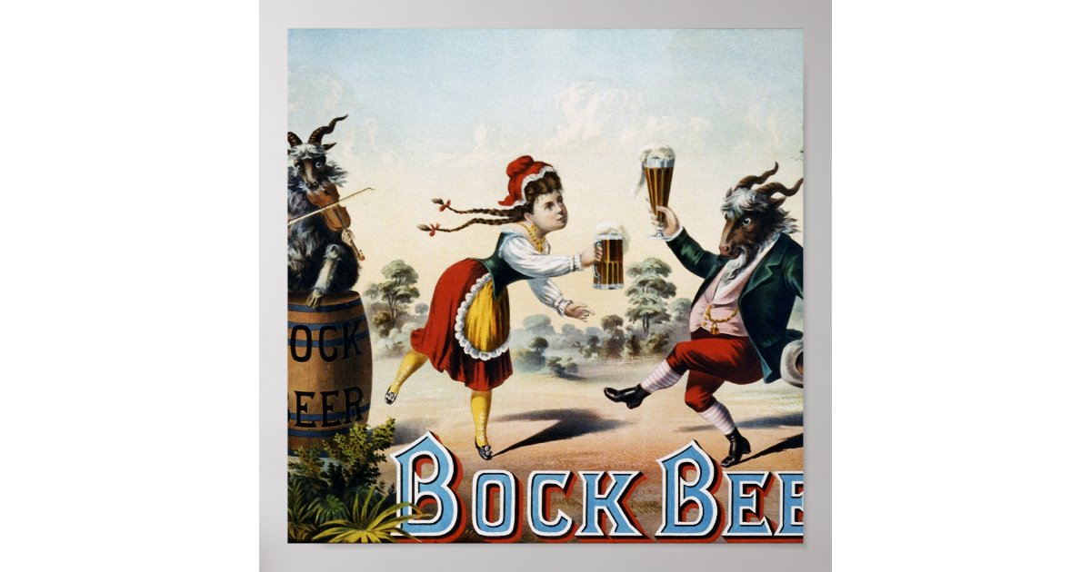 Bock beer poster | Zazzle