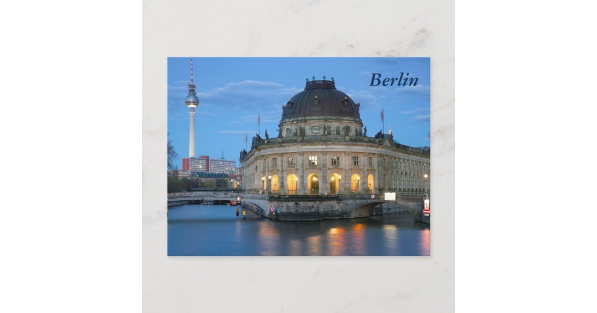 Bode Museum and Fernsehturm in Berlin Postcard | Zazzle