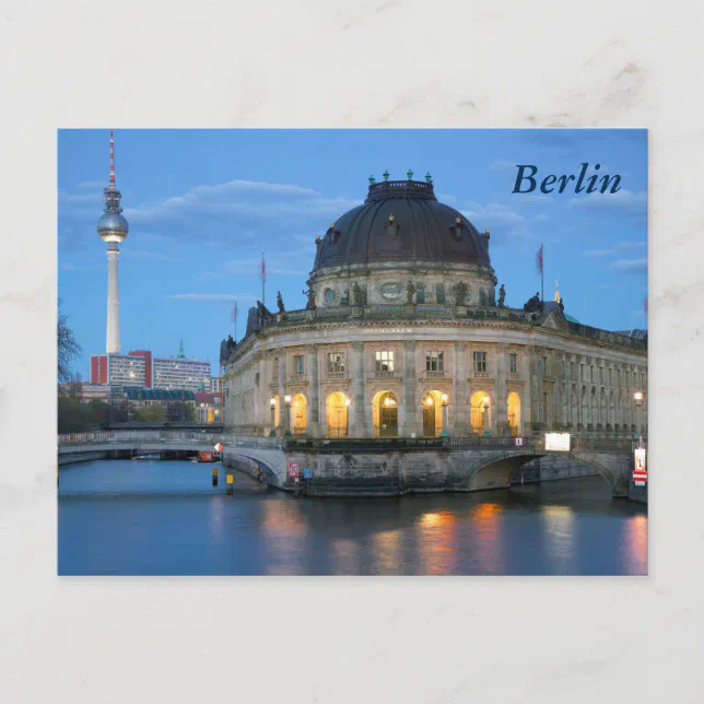 Bode Museum and Fernsehturm in Berlin Postcard | Zazzle