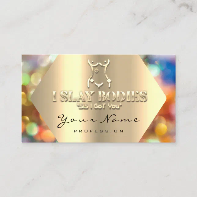 Body Building Shaping Fitness Sculpting Holograph Business Card | Zazzle
