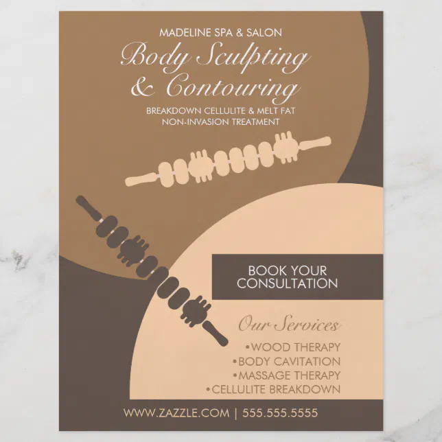 Body Contouring Body Sculpting Massage Flyer | Zazzle