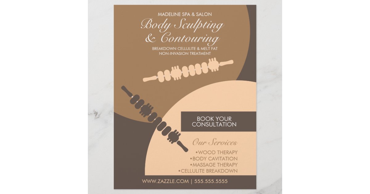 Body Contouring Body Sculpting Massage Flyer | Zazzle