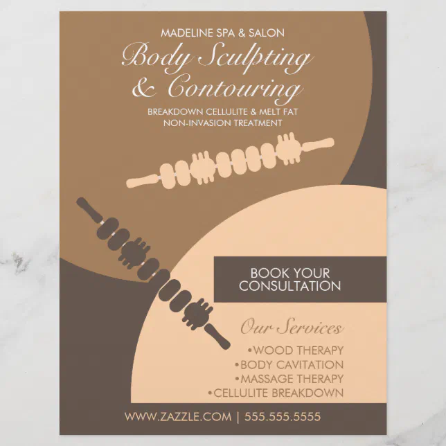 Body Contouring Body Sculpting Massage Flyer | Zazzle