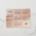 Body Contouring Price List Logo Tri Fold Brochure | Zazzle