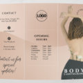 Body Contouring Price List Logo Tri Fold Brochure | Zazzle