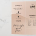 Body Contouring Price List Logo Tri Fold Brochure | Zazzle