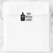 Body Piercing Expert Square Sticker | Zazzle