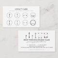 Body Piercing Sale Loyalty Business Card | Zazzle