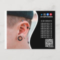 Body PIERCING STUDIO poster flyer Postcard | Zazzle