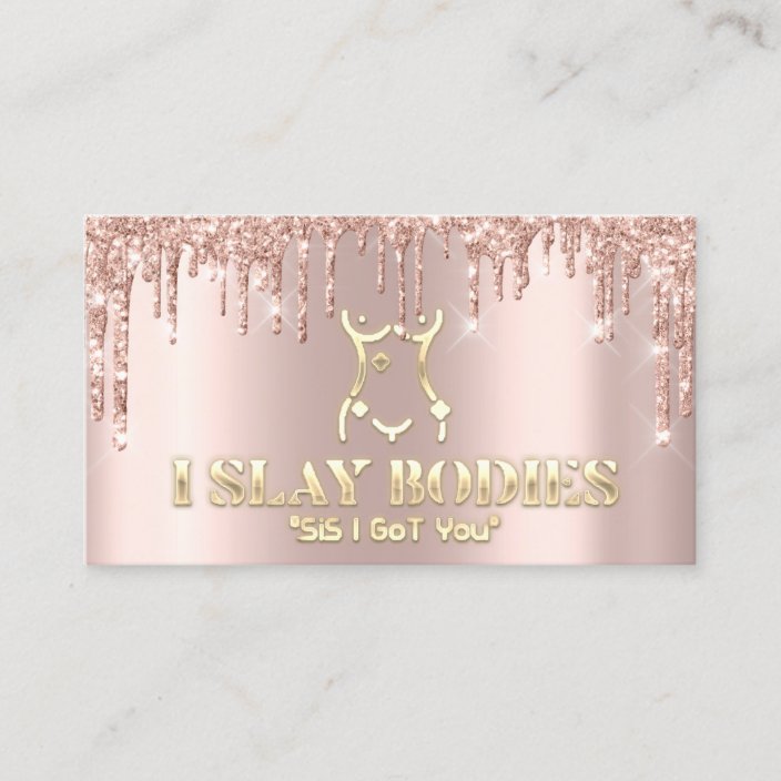 Body Sculpting Beauty Logo Glitter Gold Logo Business Card | Zazzle.com