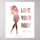 Body sculpting body contouring shaping spa fitness poster | Zazzle