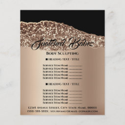 Body Sculpting Building SPA Hair Salon QR CODE Flyer | Zazzle