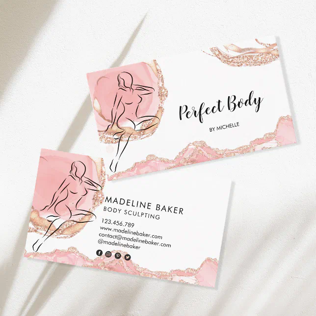 Body Sculpting Contouring Waist Trainer Business Business Card | Zazzle