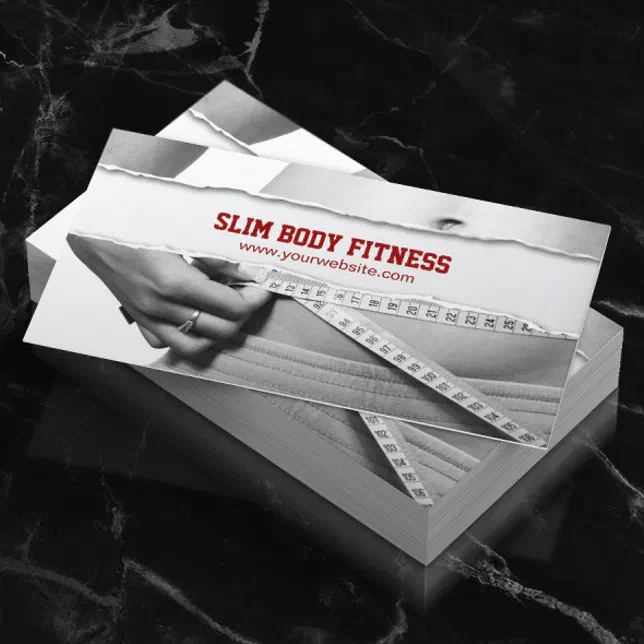 Body Sculpting Slim Body Fitness Business Card | Zazzle